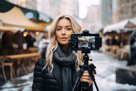 Influencer Filming Camera Selfie Free Photo Rawpixel