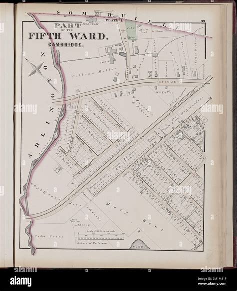 Atlas Of The City Of Cambridge Middlesex Co Massachusetts Plate I