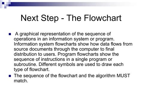 Programming Algorithms And Flowchartppt