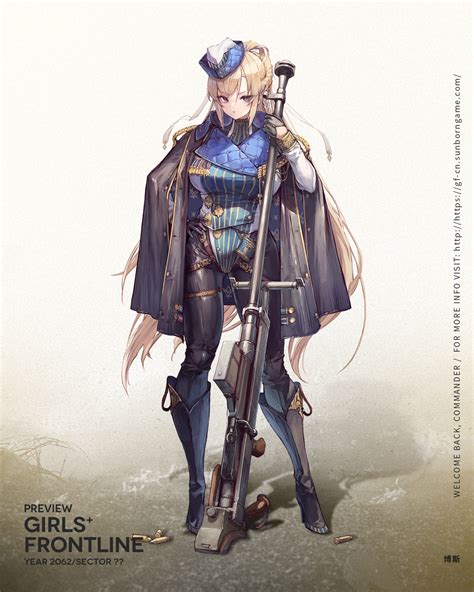Boys Girls Frontline Girls Frontline French Braid Artist Request Highres Official Art