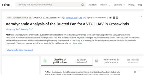 Aerodynamic Analysis Of The Ducted Fan For A Vtol Uav In Crosswinds
