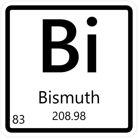 Bismuth Periodic Table Of Elements Sticker In 2025 Bismuth Element