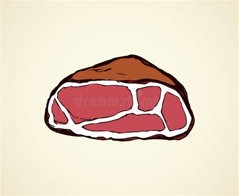 Meat Drawing With Colour
