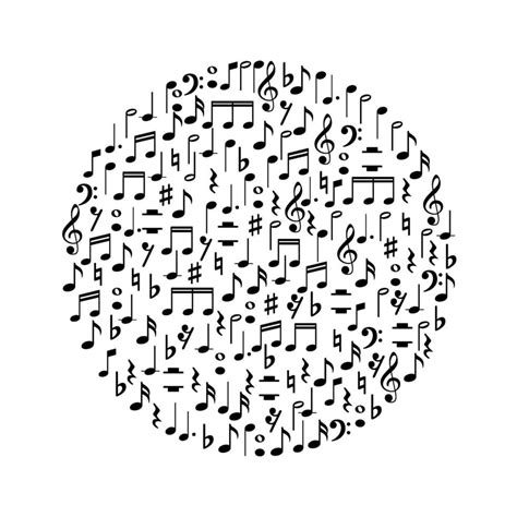 Music Notes Round Vector Art Icons And Graphics For Free Download
