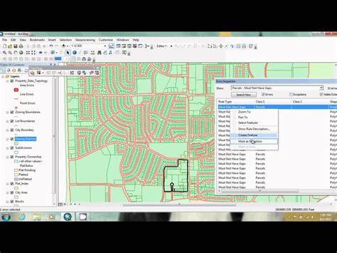 ArcGIS Tutorial Setting Up Geodatabase Topology Topology Customized Windows Remote Sensing