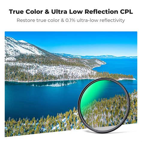 67mm True Color Ultra Low Reflectivity Cpl Filter Polarizer Lens Filter