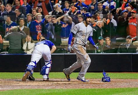 Eric Hosmer Kcws Game 5 At Nym Nov 1 2015 Marlins Man In Stands