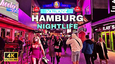 Reeperbahn Night Walk 4k Hdr Explore Hamburgs Red Light District