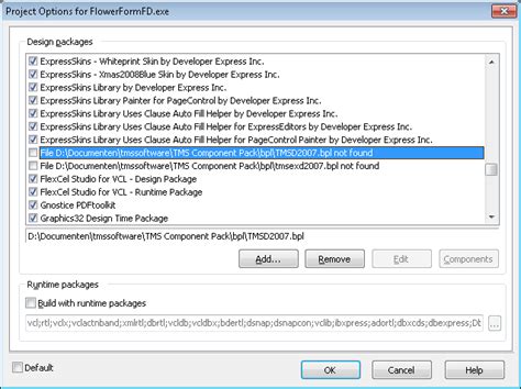 Error After Upgrade Vcl Ui Pack In Delphi2007 Tms Vcl Ui Pack Tms Support Center