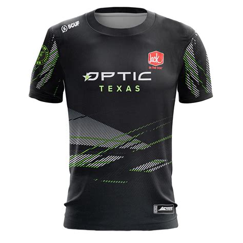 Optic Gaming Jersey Texas Preto 2023 Equipe Uniforme Personalizado