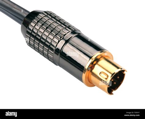 Male Plug Connector Isolated Stock Photo Alamy