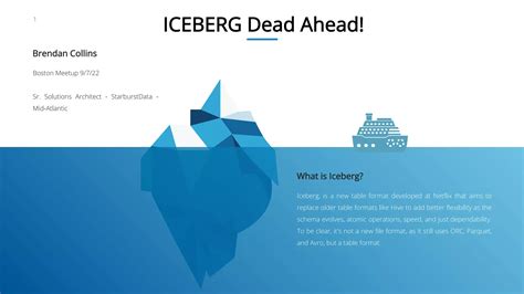 Boston Data Engineering Iceberg Dead Ahead With Starburst Ppt