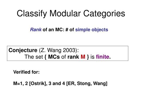 PPT Properties Of Modular Categories And Their Computation Consequences PowerPoint