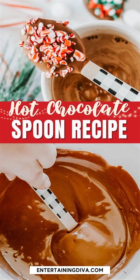 Chocolate Dipped Hot Chocolate Spoons For Christmas Entertaining