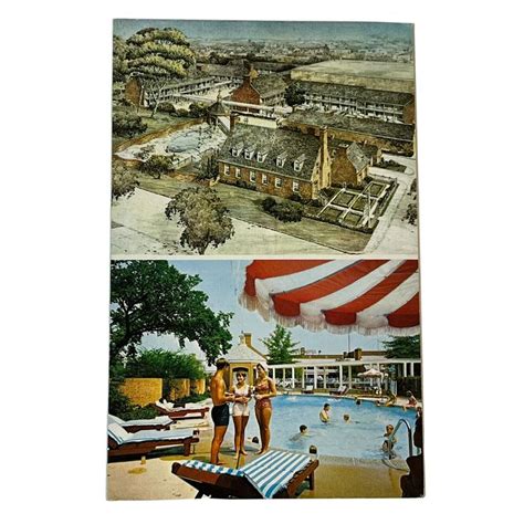 Vintage Alexandria Va Quality Motel Olde Colony Postcard Unposted