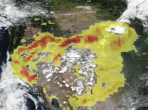 Huge Wildfire Smoke Cloud Blocks View Of California From Space As 650