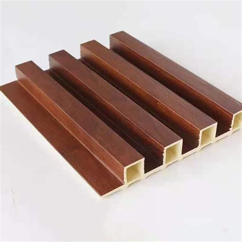 Wood Plastic Composite Pvc Coating Cladding Fluted Wall Board Interior