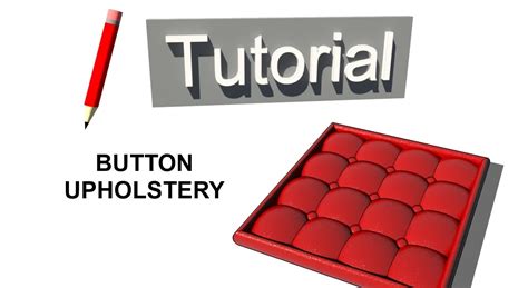 How To Model Button Upholstery Sketchup Tutorial Youtube