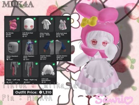 Roblox My Melody Outfits