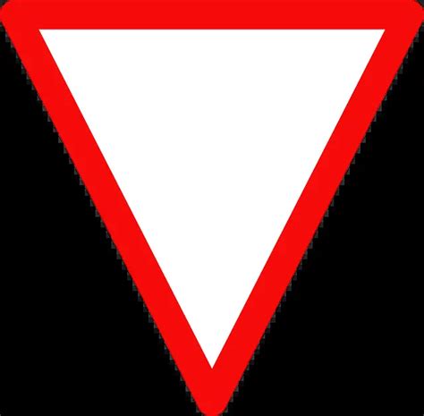 A Red And White Triangular Sign At An Intersection Means [answered] Road Instructor