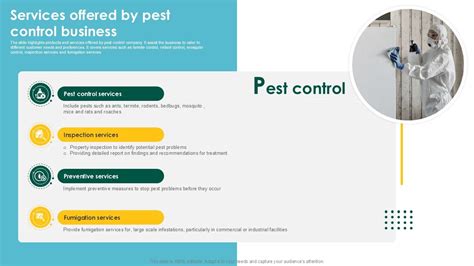 Services Offered By Pest Control Business Pest Control Business Plan