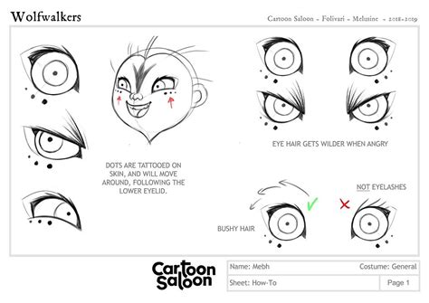 How To Draw Robyn And Mebh From Cartoon Saloons Wolfwalkers Character Design Animation