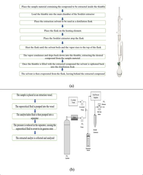 Flowchart For Extraction By A Soxhlet Extraction And B Supercritical