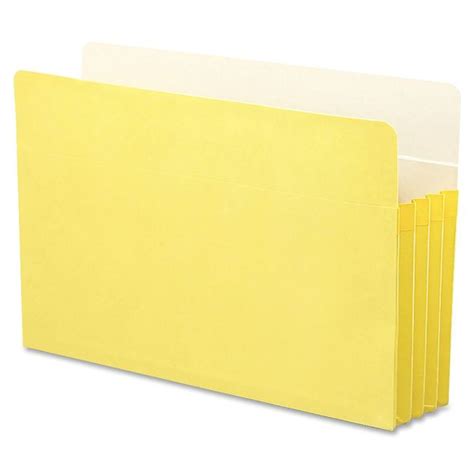 Smead Color Top Tab File Pockets Legal Size Expansion Yellow OfficeSupply Com