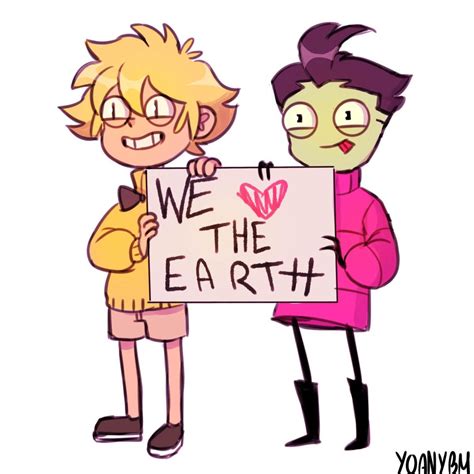 Crossover Episodes Invader Zim Dib Invader Zim Characters Gravity Falls Bill Cipher Anime