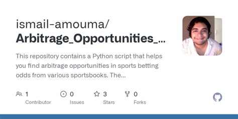 Github Ismail Amoumaarbitrageopportunitiesfinder This Repository