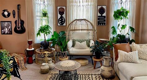 Afro Boho Living Room Corner Decor African Home Decor Decor