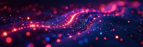 Abstract Digital Code Flow Glowing Binary Data Streams Data Science