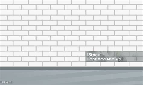 Dinding Bata Template Desain Interior Dengan Pola Bata Ilustrasi Vektor Ilustrasi Stok Unduh