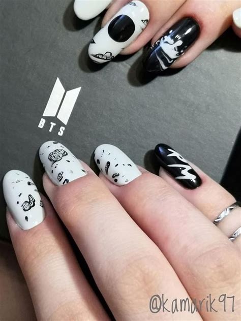 Pin By Ddaeng On Army Stylish Nails Art Asian Nails Classy Acrylic