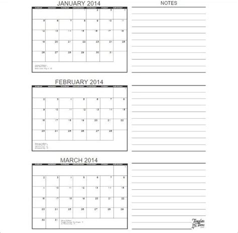 Excel Month Template