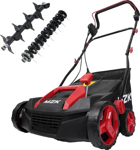 Mzk 15 Inch 13 Amp 2 In 1 Electric Dethatcher And Scarifier Instruction