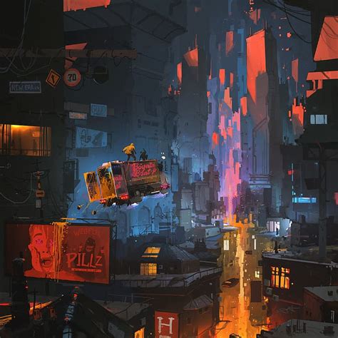Obra De Arte Arte Digital Ciudad Futurista Fondo De Pantalla Hd Wallpaperbetter