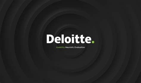 Heuristic Analysis Of Deloittes Homepage On Behance