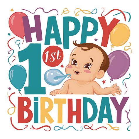20 Free Printable Happy 1st Birthday” Images Celebrate In Style