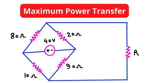 Maximum Power Transfer Theorem Solved Example Electrical Engineering