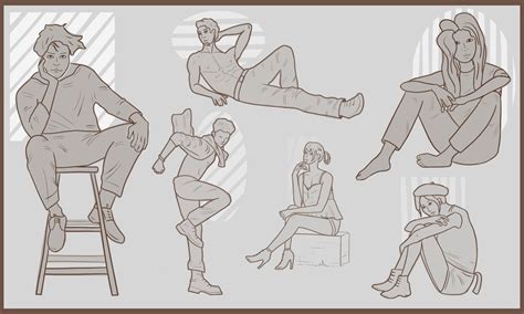 Male Pose Reference Sitting