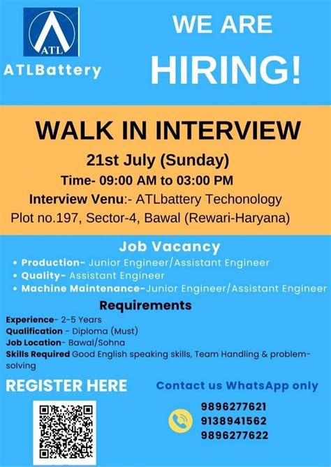 Rishabh Jha On Linkedin Good Opportunity Walk In Interview Atlbattery