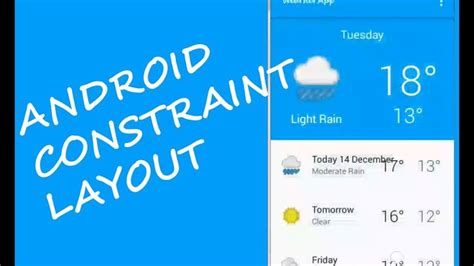 Android Constraints Layout Programming Tutorial Informative Layout