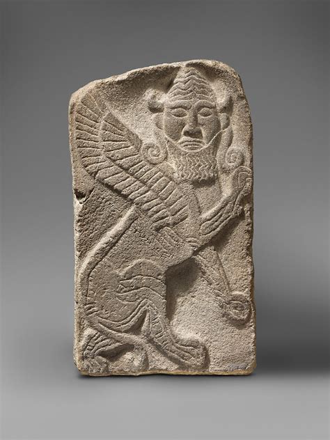 Orthostat Relief Winged Human Headed Lion Hittite Neo Hittite The Metropolitan Museum Of Art