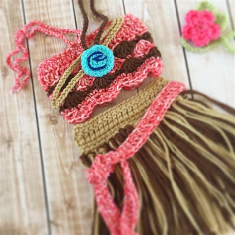 Moana Inspired Costumecrochet Princess Moana Skirt Top And Necklace