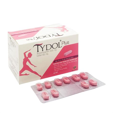 Thuốc Giảm đau Nhẹ Hạ Sốt Tydol Plus Hộp 10 Vỉ X 10 Viên Nén Bao Phim