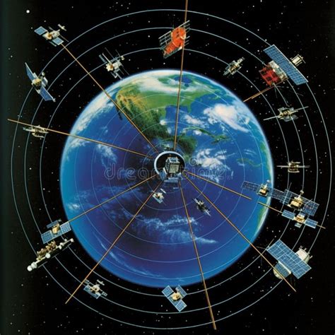 Satellite Communications Sphere Of Technology Human Made Object In