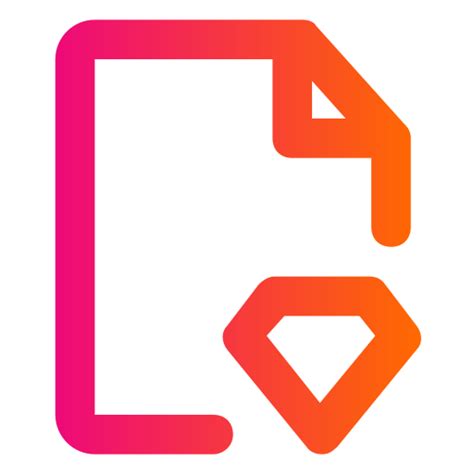 File Generic Gradient Outline Icon