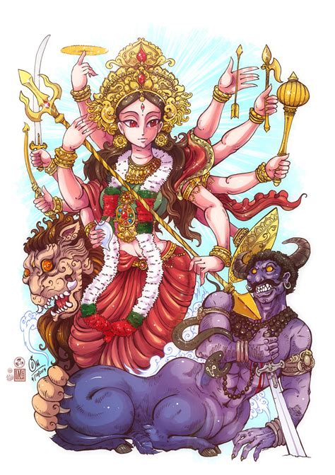 Durga Maa By In Sine On Deviantart