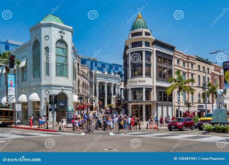 Rodeo Drive In Beverly Hills Editorial Photo Image Of Designer